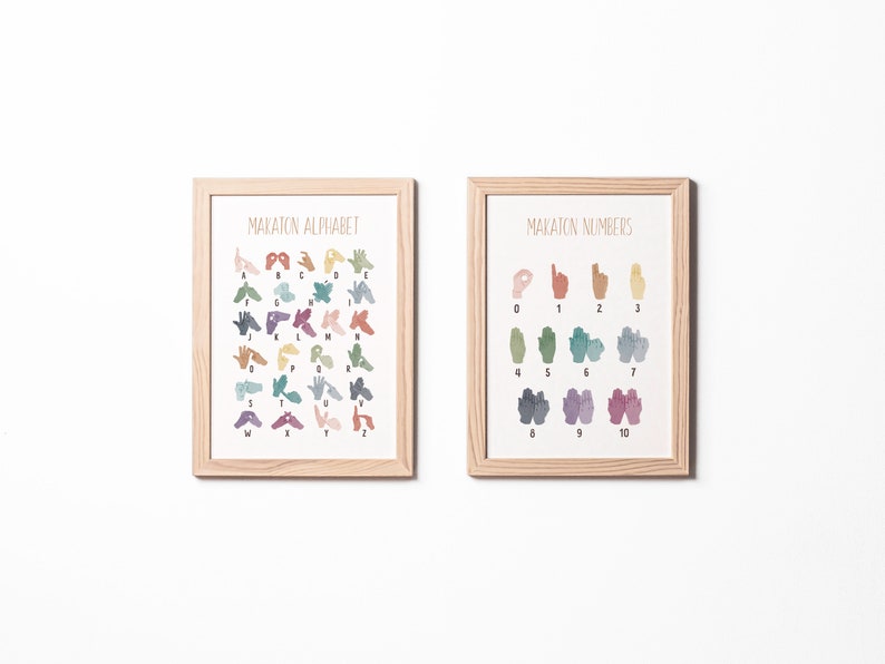 Makaton Alphabet Poster: Educational Print (digital Download) - Etsy UK