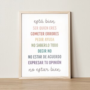 Spanish Calming Corner Posters: Emotions, Affirmations (digital ...