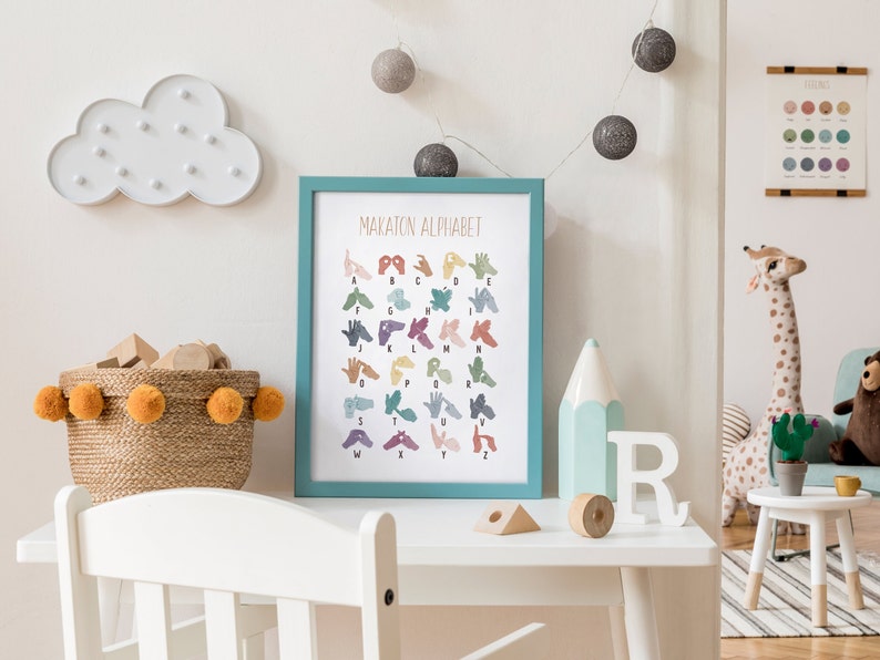 Makaton Alphabet Poster: Educational Print (digital Download) - Etsy Canada