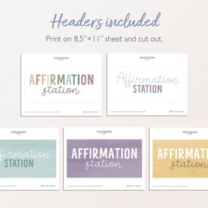 Boho Rainbow Affirmation Station: Editable Classroom Decor (digital ...