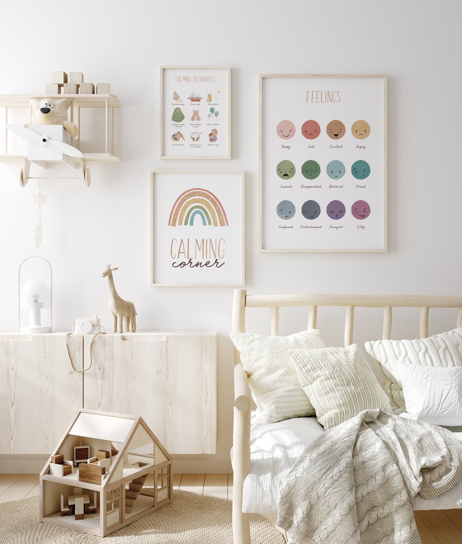 3 Piece Wall Art Calming Corner Calming Strategies - Etsy