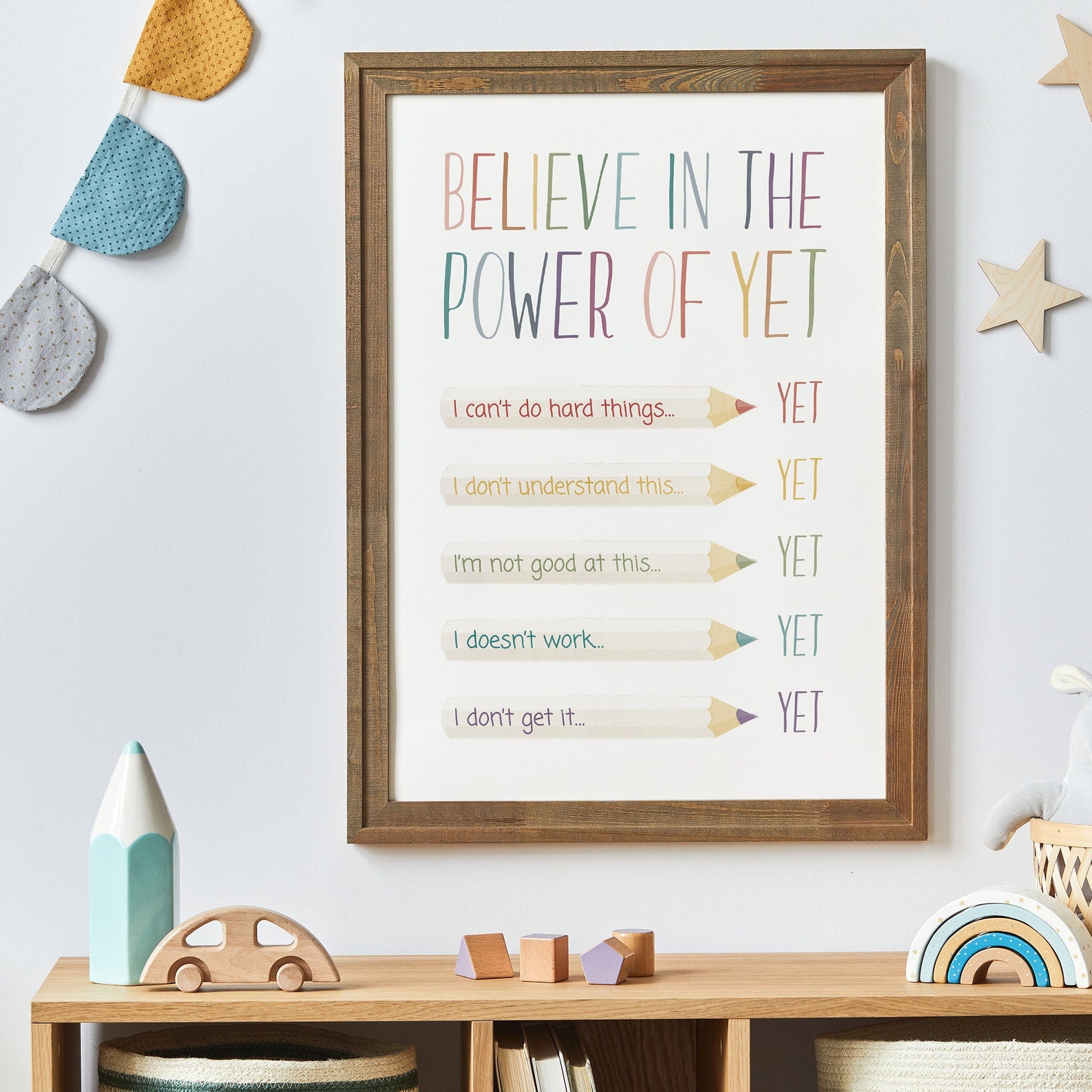 The Power of yet Poster Calming Corner Anxiety Relief - Etsy