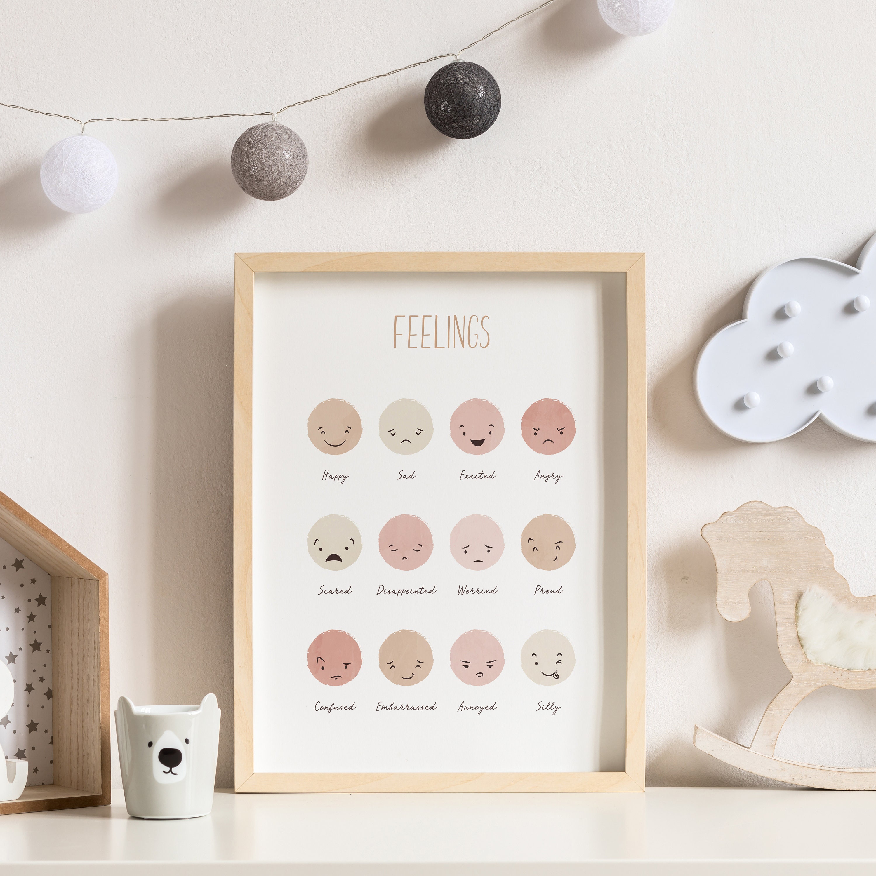 Art & Collectibles Feelings Poster Feelings Print Nursery Wall Art ...