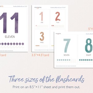 Count to 20 Numbers Flashcards, Learning Numbers, Printable Counting ...