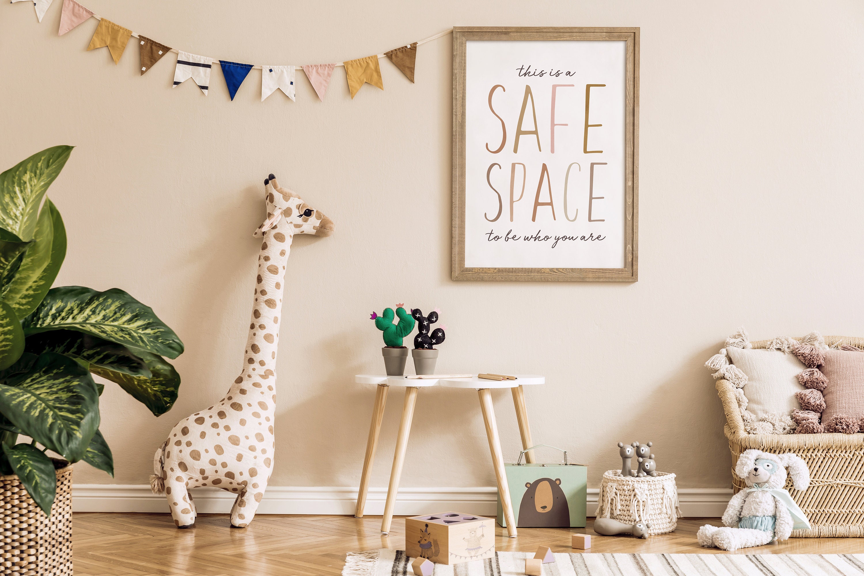 Safe Space Wall Art Educational Posters Kids Room Decor | Etsy