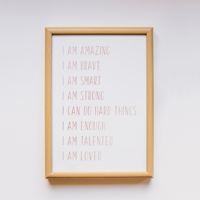 Affirmations Wall Art for Kids Kid Affirmations Educational - Etsy