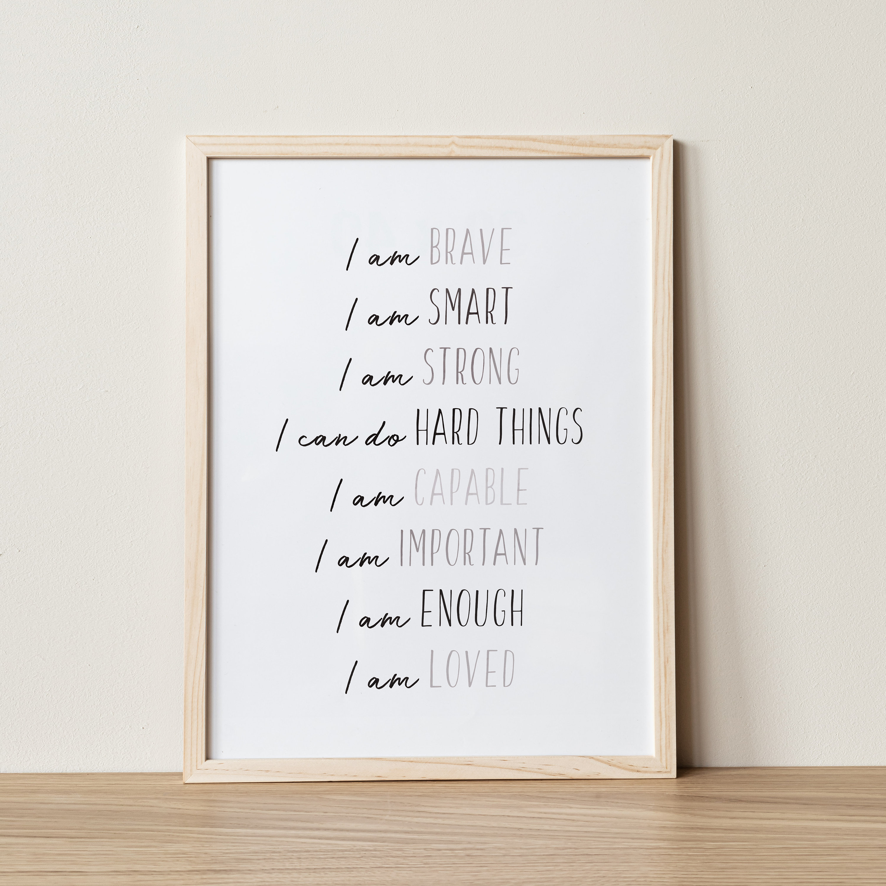 Set of 6 Educational Posters Black and White ABC Poster | Etsy