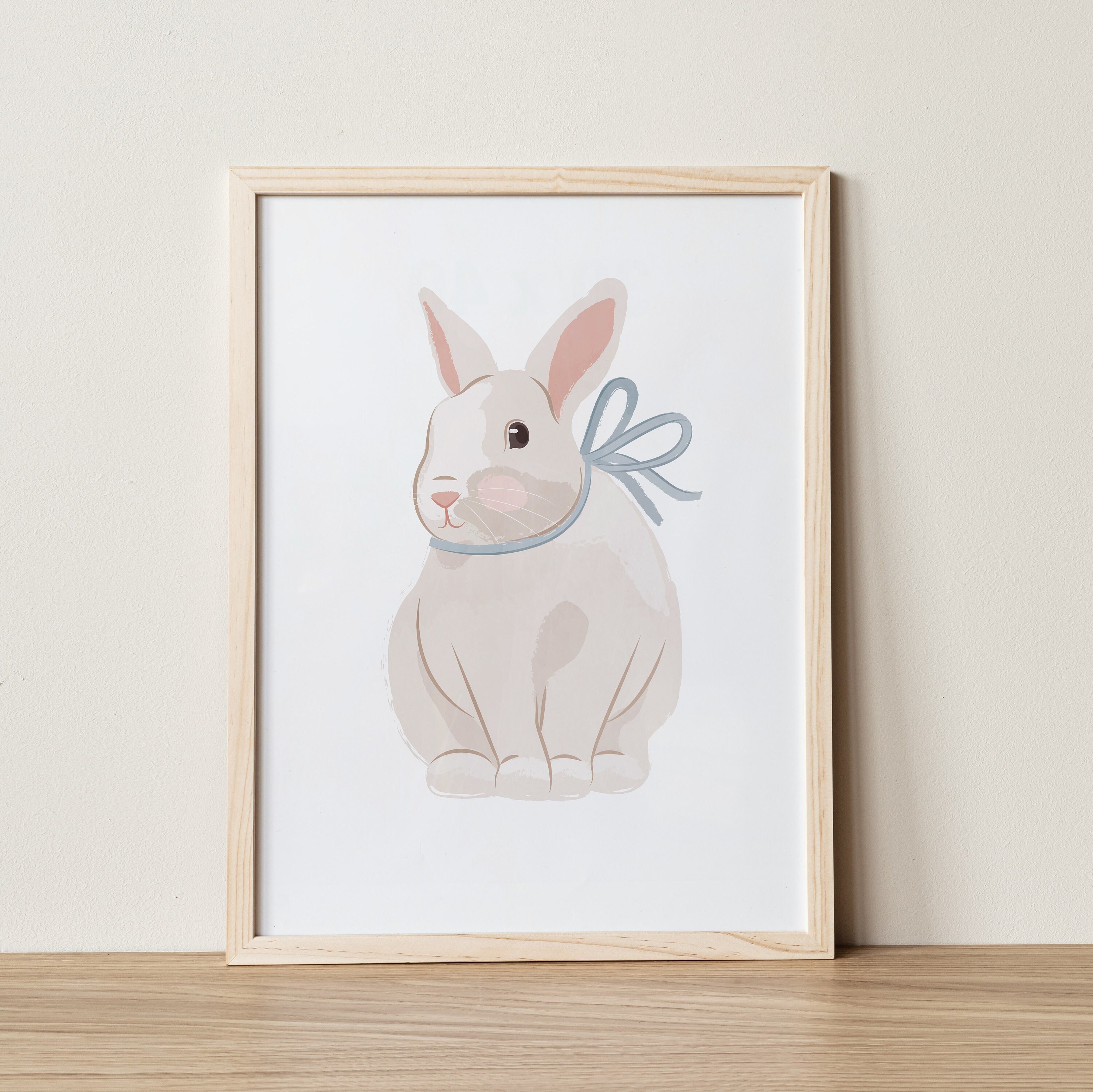Art & Collectibles Bunnies Classroom Decor Educational Playroom Wall ...