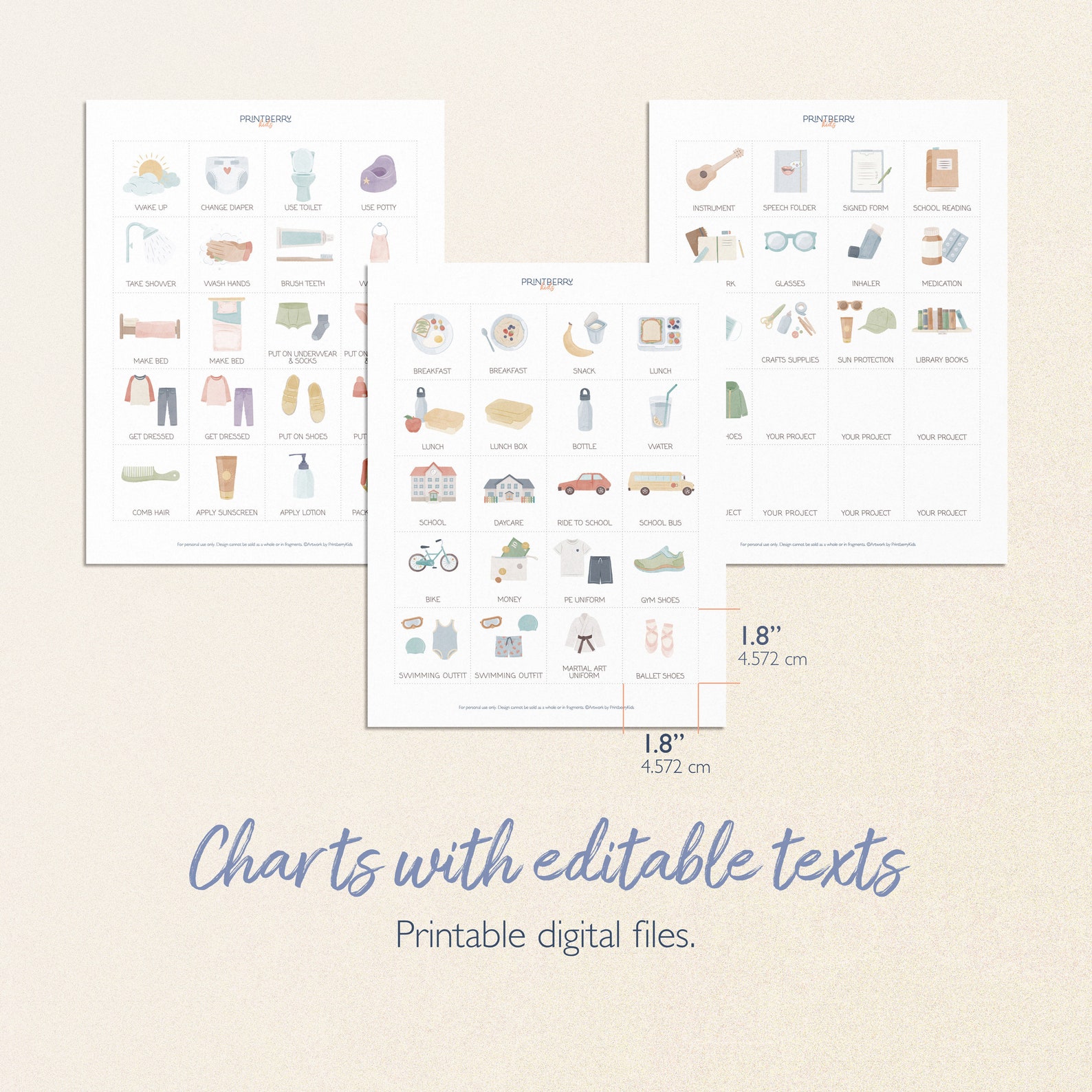 Editable School Morning Routine Chart Backpack Checklist - Etsy