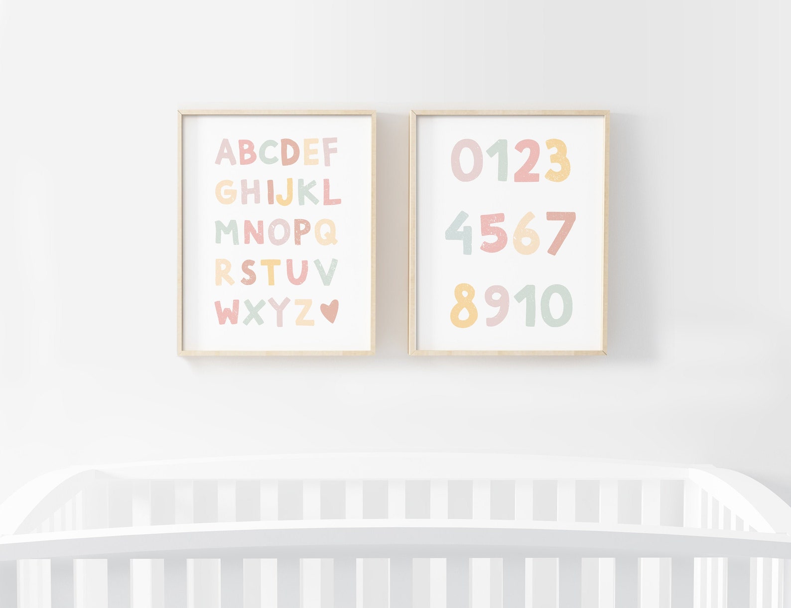 Abc Poster Alphabet Poster Playroom Wall Art Pastel - Etsy