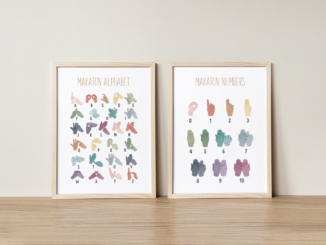 Makaton Alphabet Poster: BSL Educational Print (digital Download) - Etsy