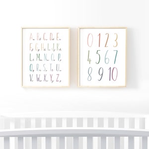 Rainbow Colors Alphabet Poster, Educational Posters, ABC Poster ...