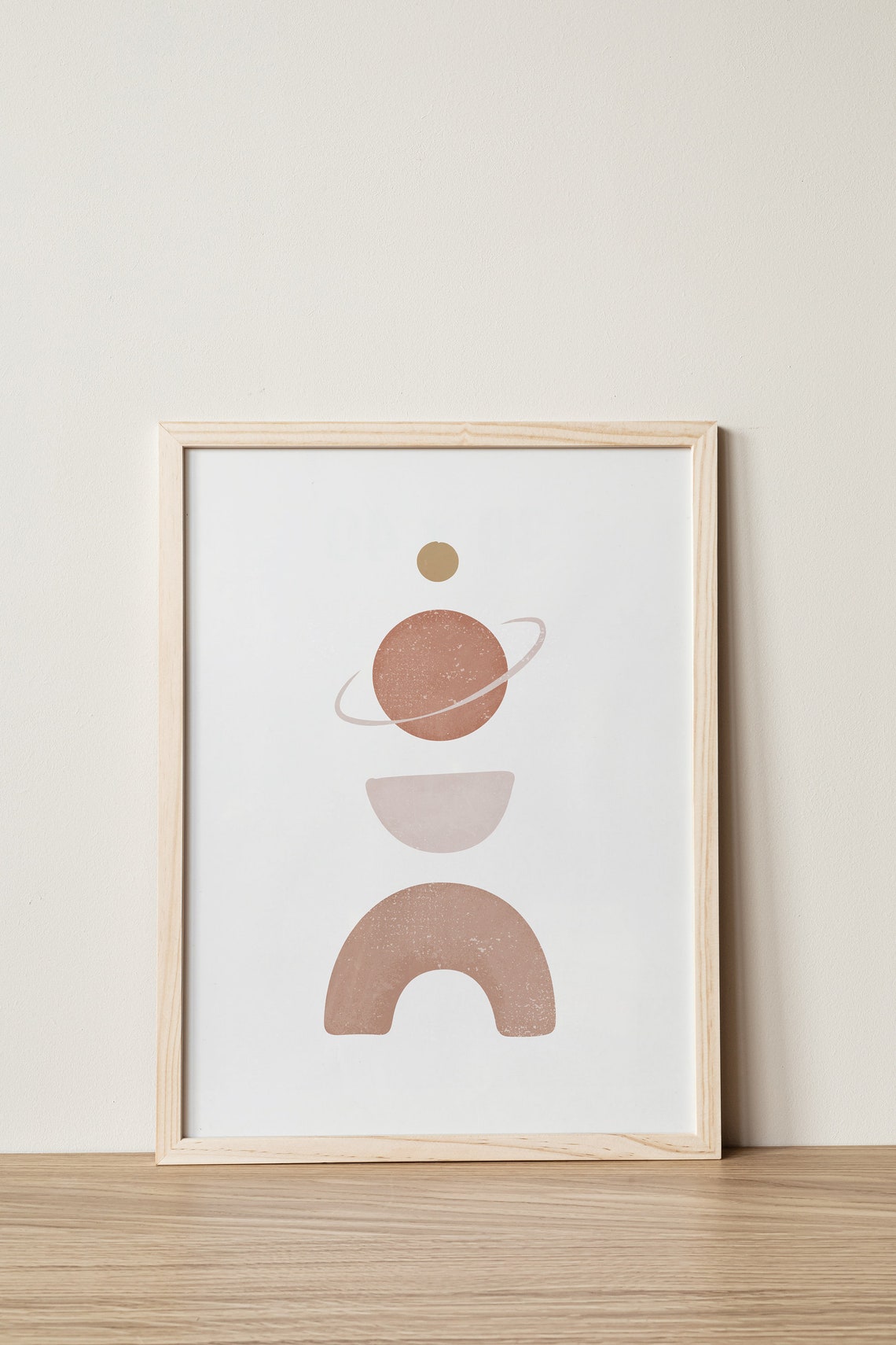 Set Of 6 Boho Prints Gallery Wall Set Planet Print Boho | Etsy