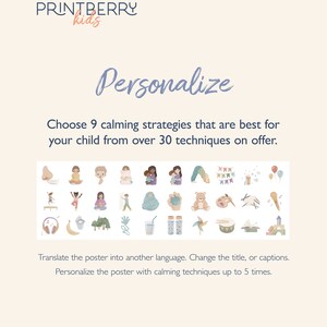 Editable Calming Strategies, Calm Down Kit, Feelings Educational Poster ...