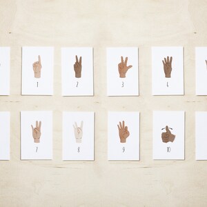Sign Language, Numbers Flash Cards, ASL Flash Cards, Montessori ...