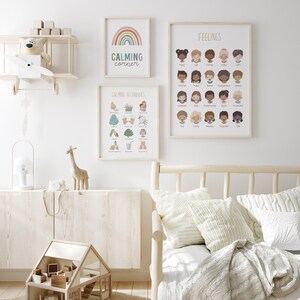 Set of 6 Calming Corner Posters, Calming Strategies, Feelings Poster ...