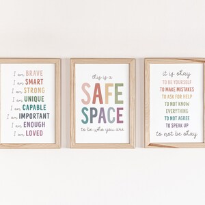 Set of 6 Calming Corner Posters, Calming Strategies, Feelings Poster ...