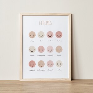 Set of 6 Educational Posters, Alphabet Poster, Blush Pink Wall Art ...