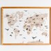 Animal World Map World Map Poster Playroom Wall Decor - Etsy
