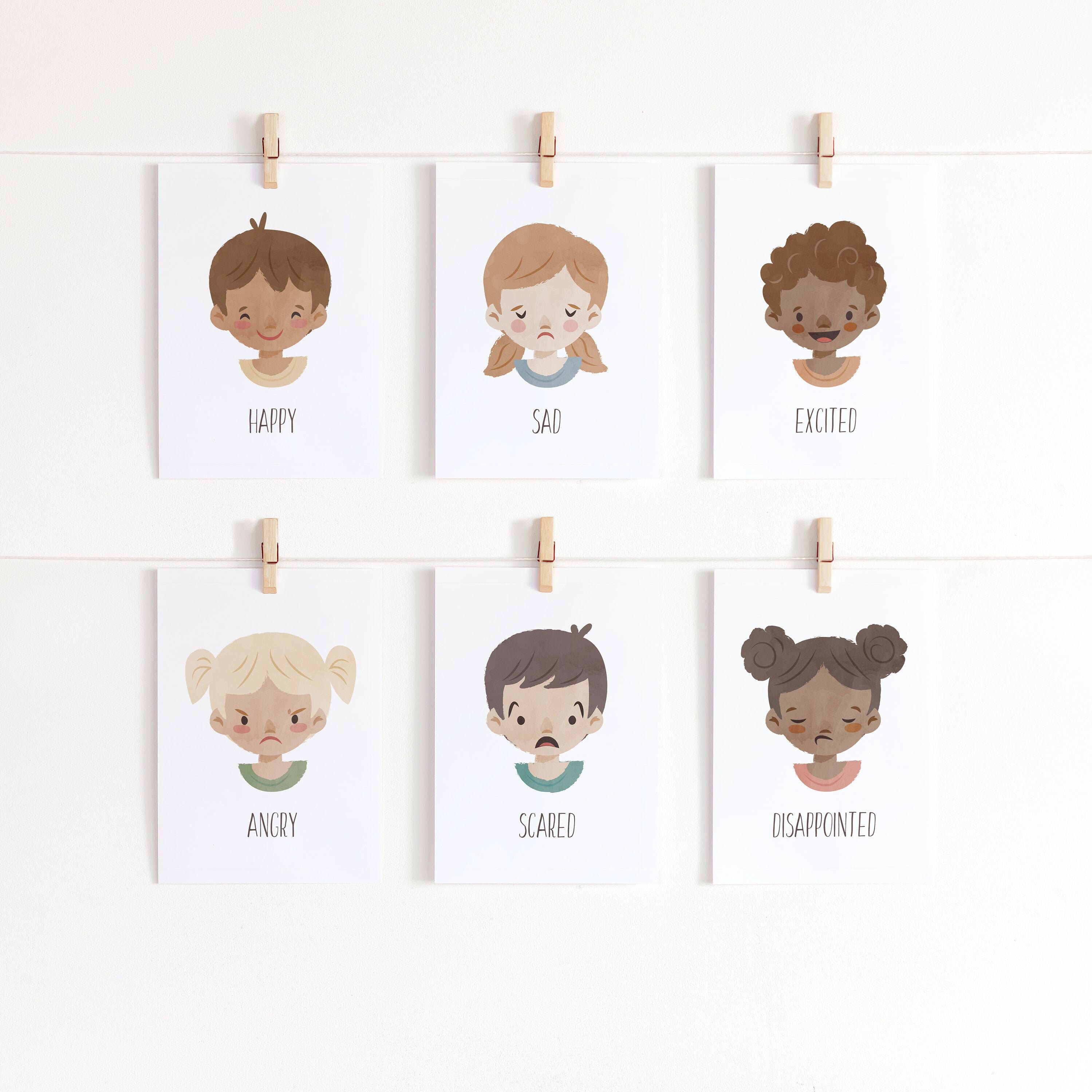 Digital Prints Digital Download Emotions Flashcards/Game Cards for ...