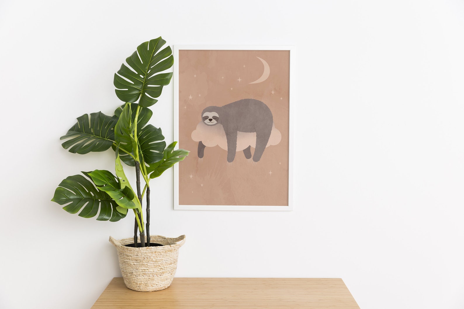 Boho Nursery Sloth Print Sloth Art Print Nursery Wall Art | Etsy