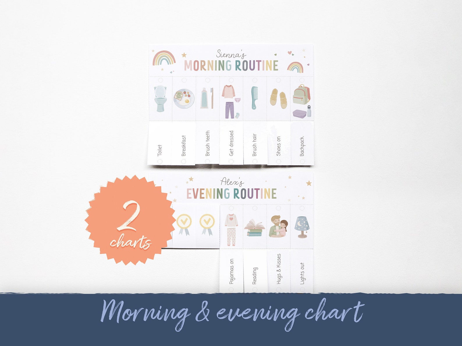 Editable Morning & Evening Routine Chart Planning Toddler - Etsy Editable Morning & Evening Routine Chart Planning Toddler - Etsy