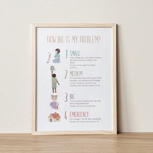 How Big is My Problem Size of the Problem Poster Feelings - Etsy