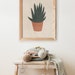 Boho Cactus Print, Nursery Botanical Print Set, Succulent Prints, 3 ...