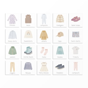 Printable Baby Clothes Organizing Labels, Editable Closet Tags for ...