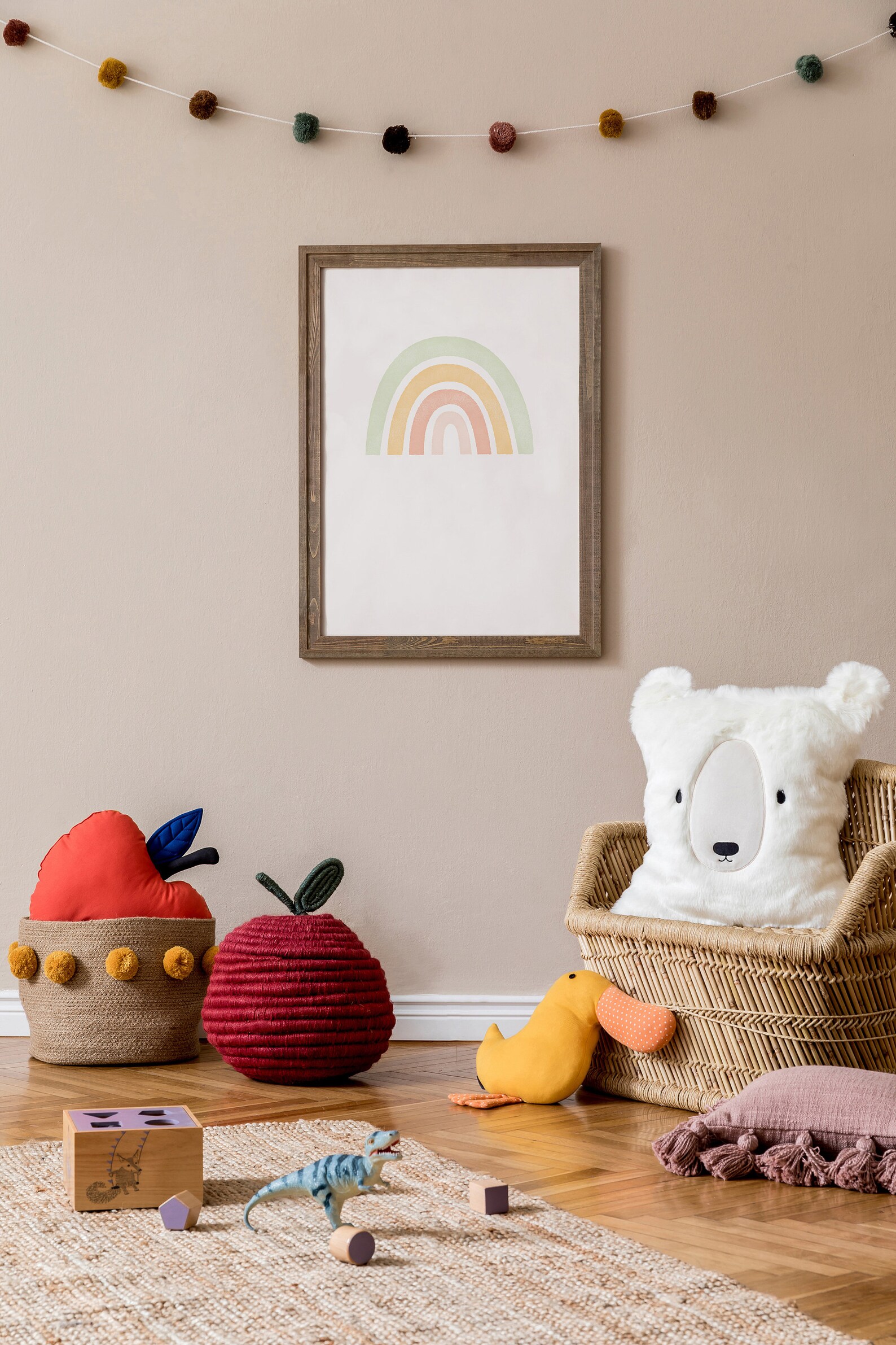 Rainbow Boho Print Pastel Rainbow Pastel Abstract Art | Etsy