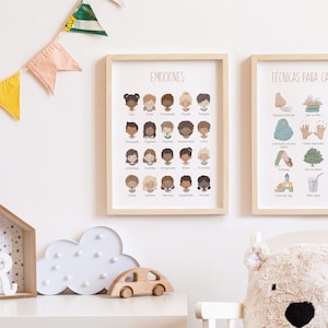 Spanish Emotions Print, Feelings Chart, Calming Techniques, Calming ...