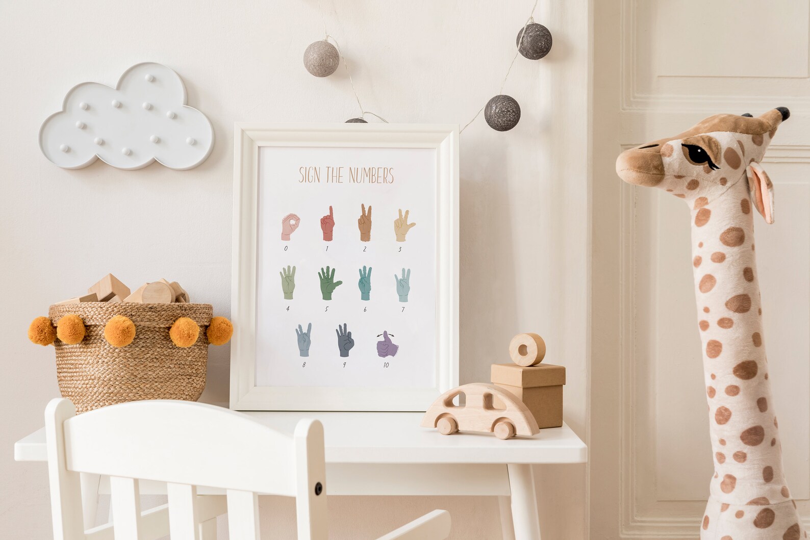 Sign Language Art ASL American Sign Language Educational | Etsy