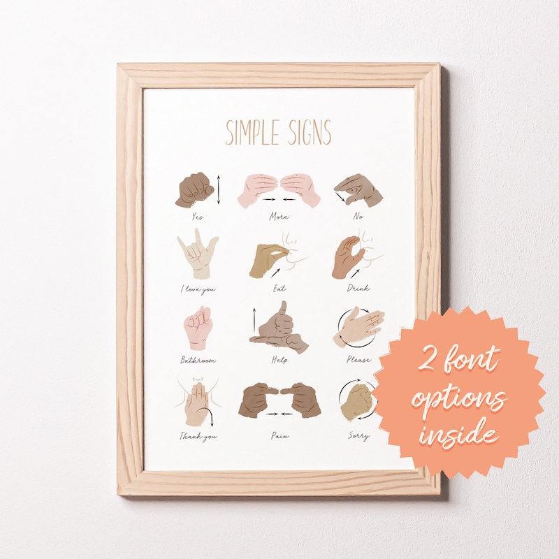 Sign Language Decor - Etsy