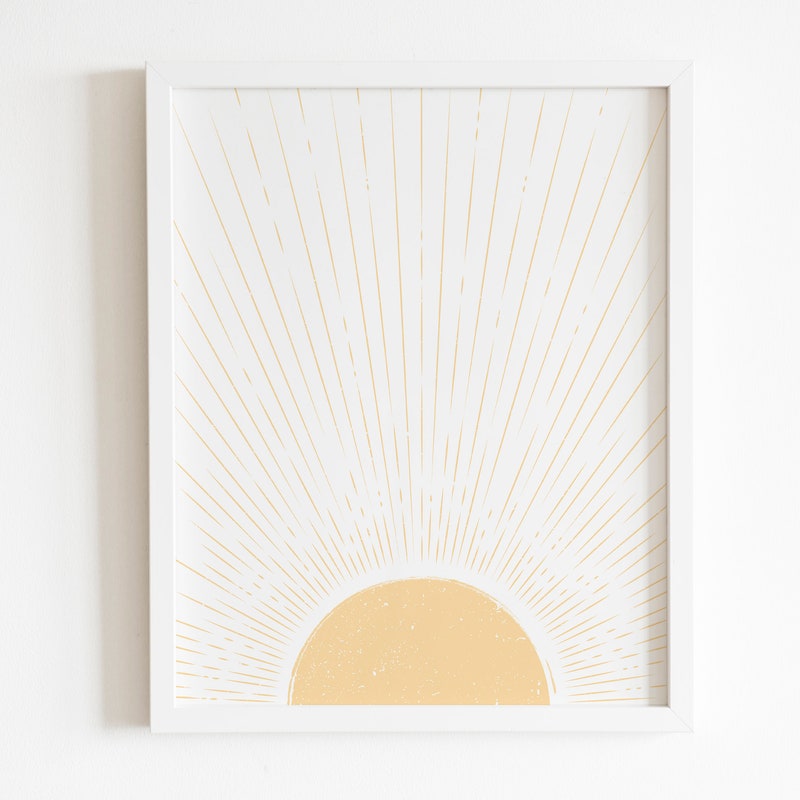 Boho Sun Print - Etsy