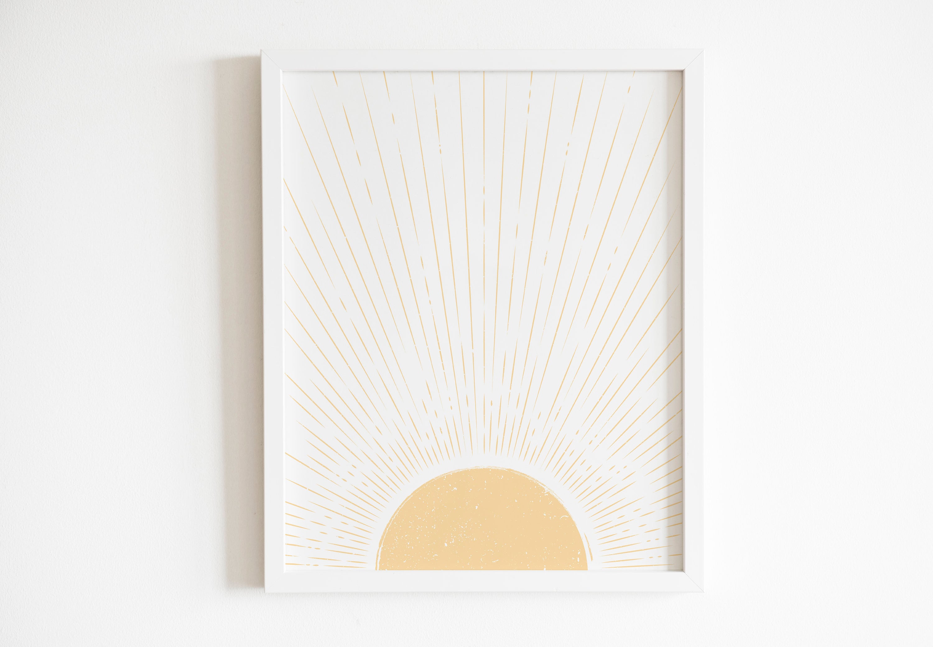 Modern Sunshine Print Boho Sun Print Mid Century Modern Wall | Etsy