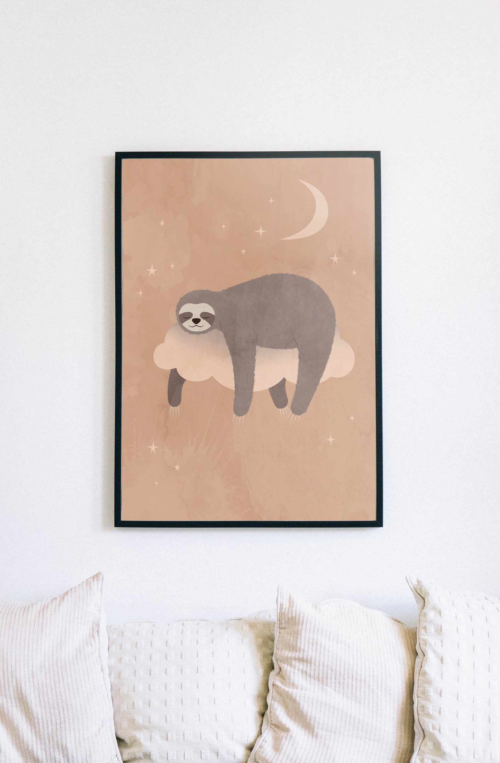 Boho Nursery Sloth Print Sloth Art Print Nursery Wall Art - Etsy