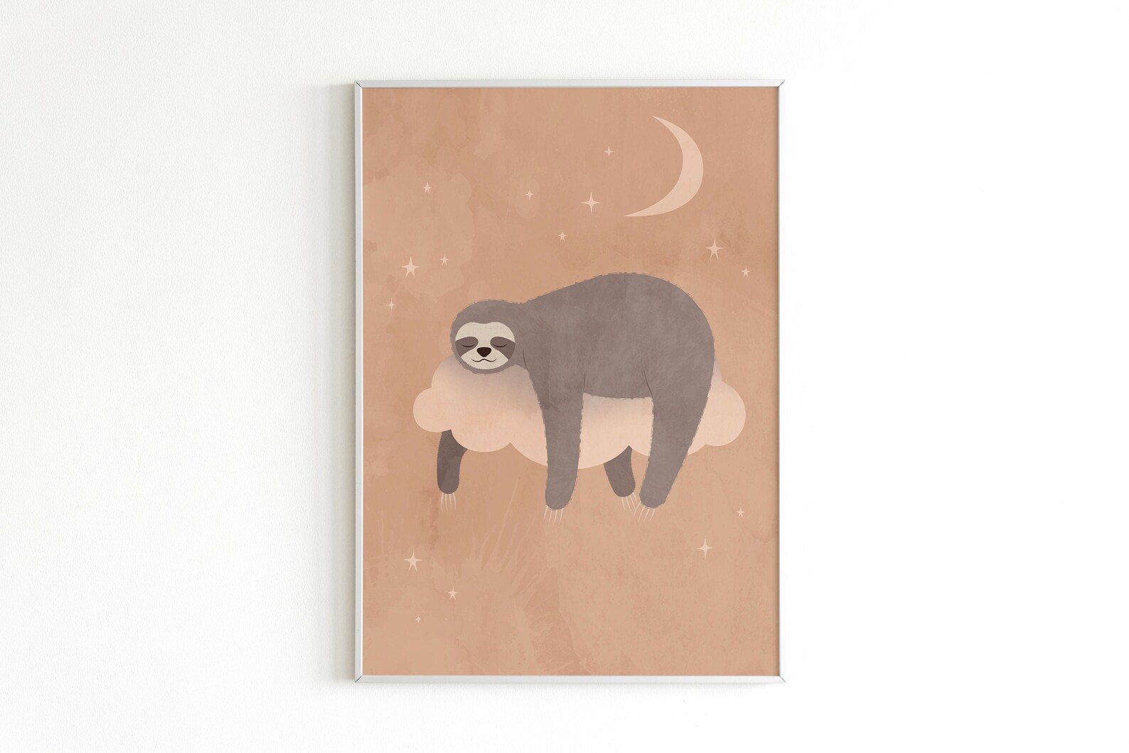 Boho Nursery Sloth Print Sloth Art Print Nursery Wall Art | Etsy