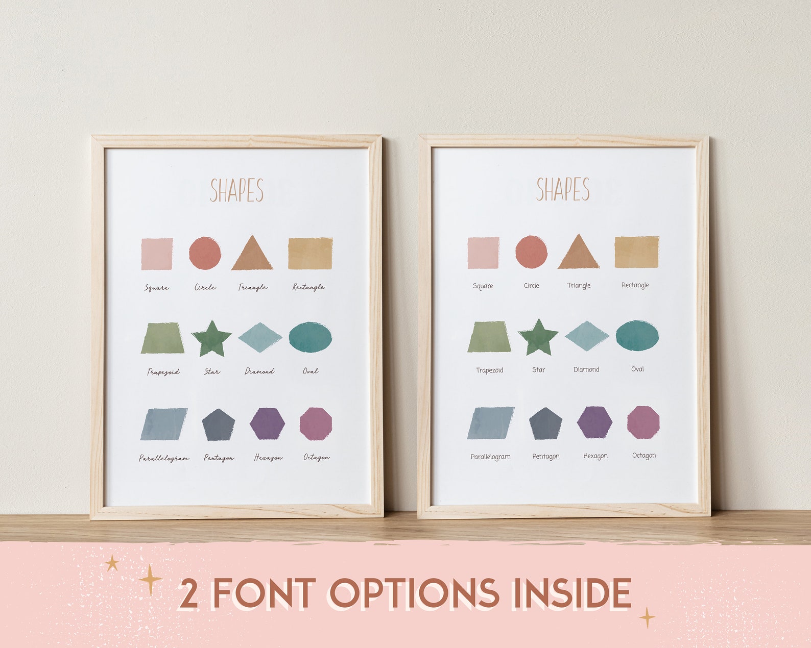 Set of 12 Educational Posters Boho Classroom Decor Playroom - Etsy