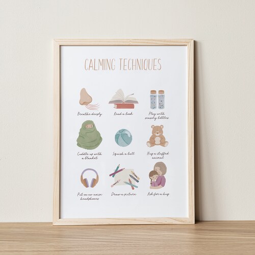 Calming Strategies Feelings Poster Educational Posters - Etsy