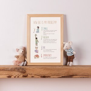How Big is My Problem, Size of the Problem Poster, Feelings Chart, Self ...
