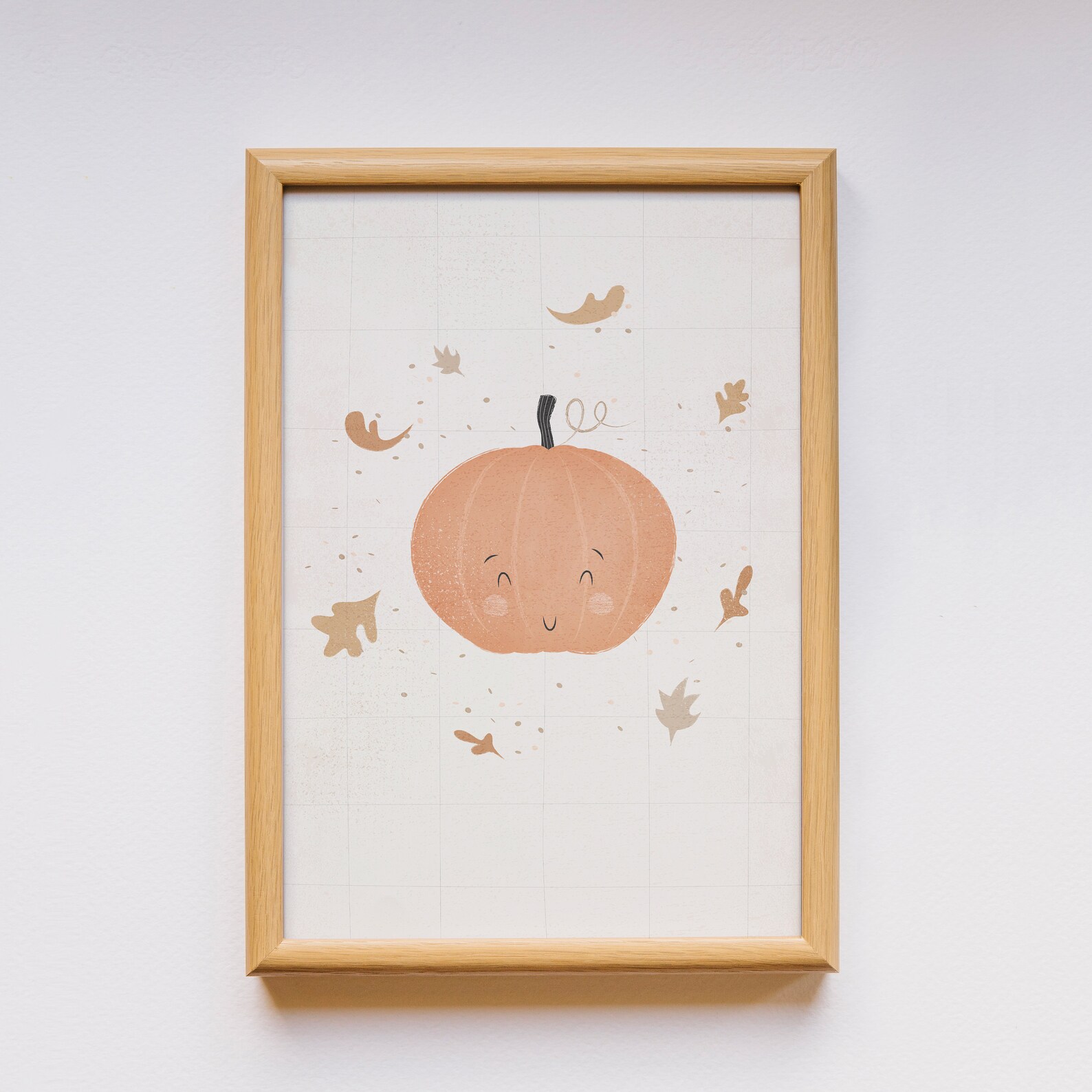 Pumpkin Print Halloween Poster Pumpkin Wall ArtThanksgiving | Etsy