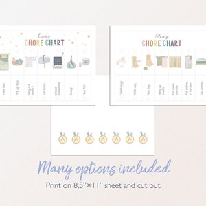 Editable Chore Chart, Picture Chore Chart for Kids, Visual Schedule ...