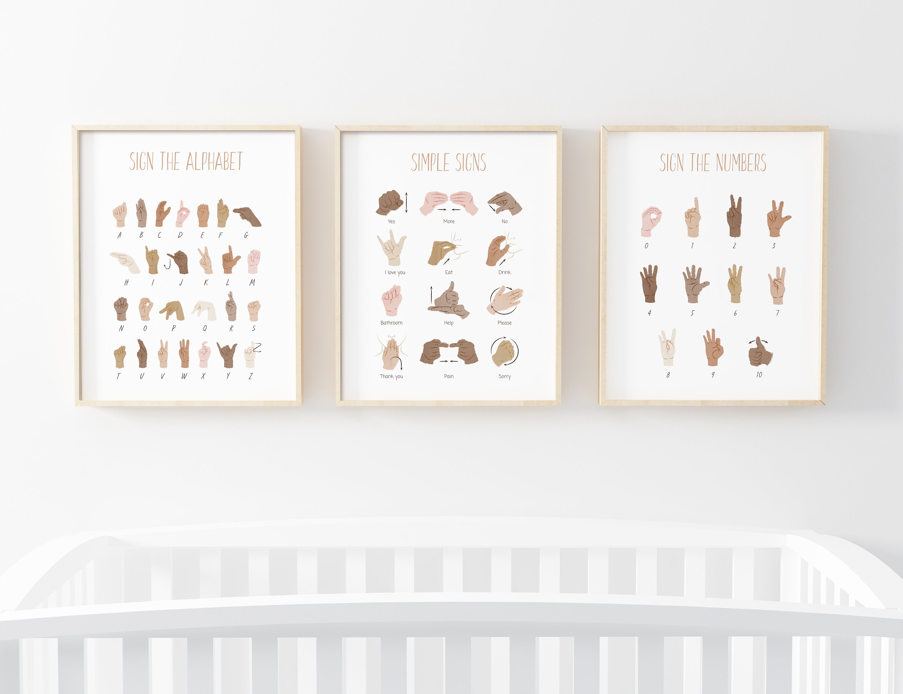 ASL Alphabet Poster Set: Boho Classroom Decor (digital Download) - Etsy ...