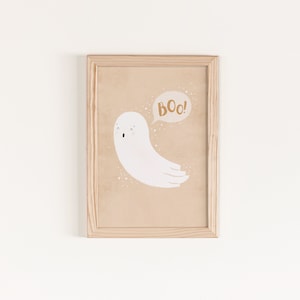 Cute Ghost, Pastel Halloween, Creepy Cute Ghost Art Print, Spooky ...