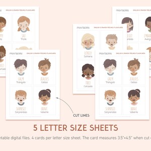 English to Spanish Emotions Flashcards, Feelings Flash Cards ...