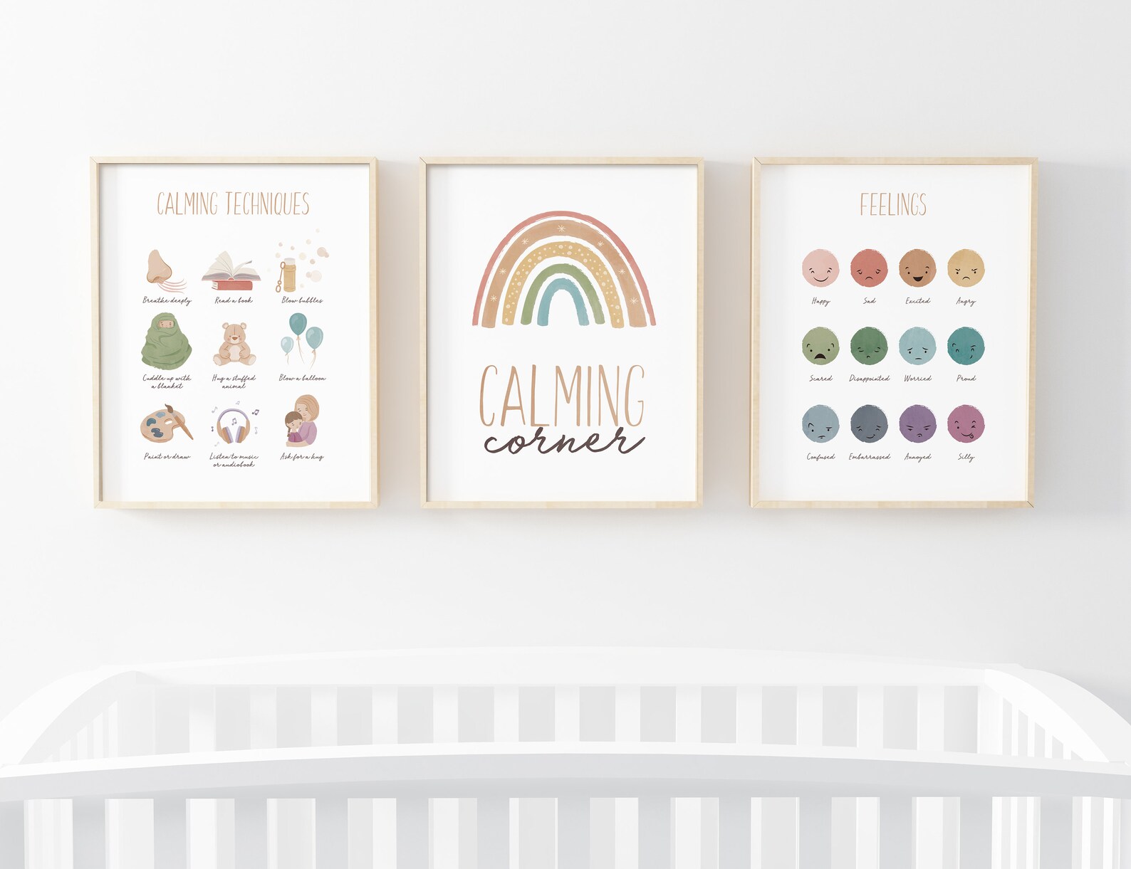 3 Piece Wall Art Calming Corner Calming Strategies - Etsy