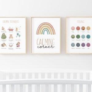 3 Piece Wall Art, Calming Corner, Calming Strategies, Educational ...