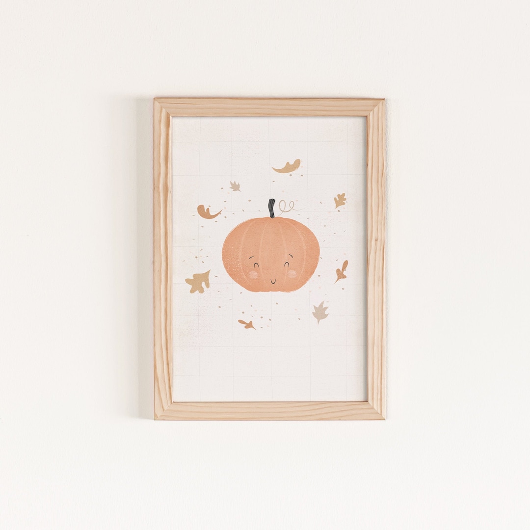 Pumpkin Print, Halloween Poster, Pumpkin Wall Art,thanksgiving Decor ...