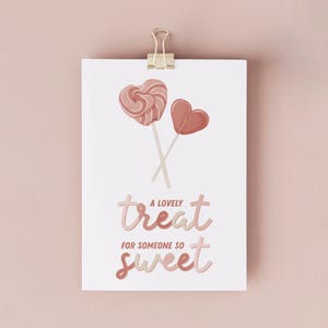 Printable Treat for Someone Sweet, Valentine's Day Treat Card ...