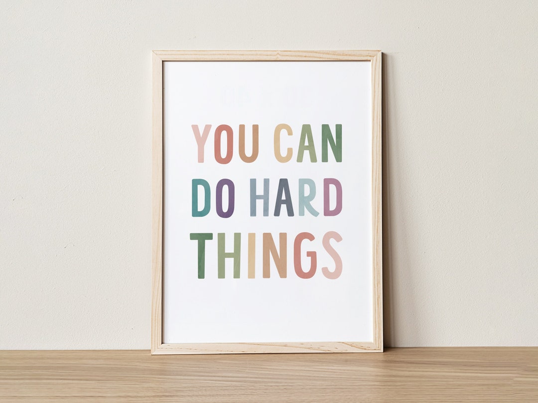 You Can Do Hard Things, Boho Classroom Decor Elementary, Calm Corner ...